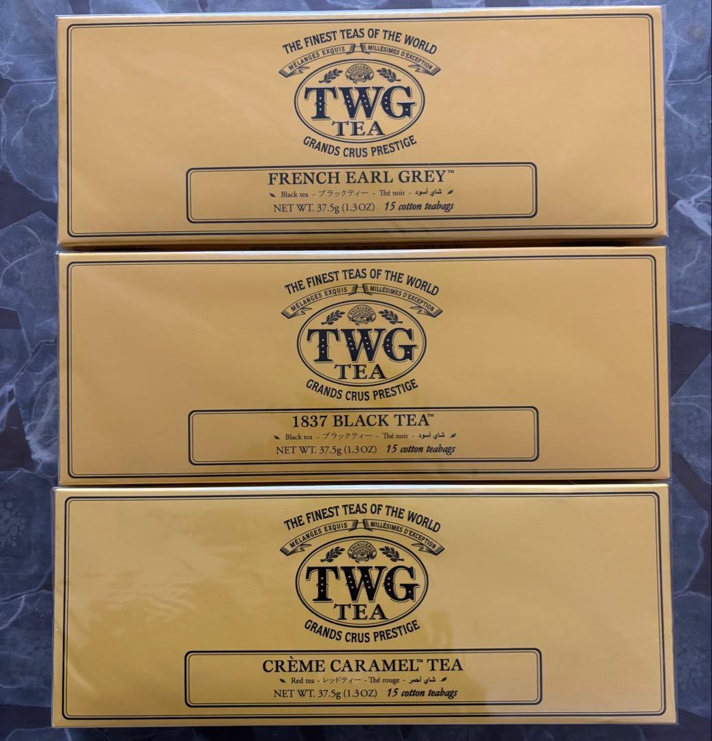 TWG ☆EARLGREY☆ BLACK ⭐︎CREMECARAMEL３種