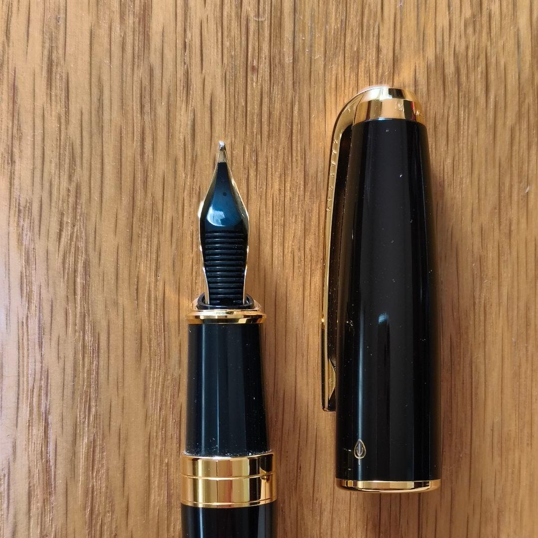 S.T. Dupont Olympio デュポン オランピオ 万年筆 黒 18K