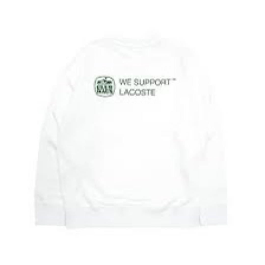 メンズウェア CLUBHAUS LACOSTE Crew Sweat White L