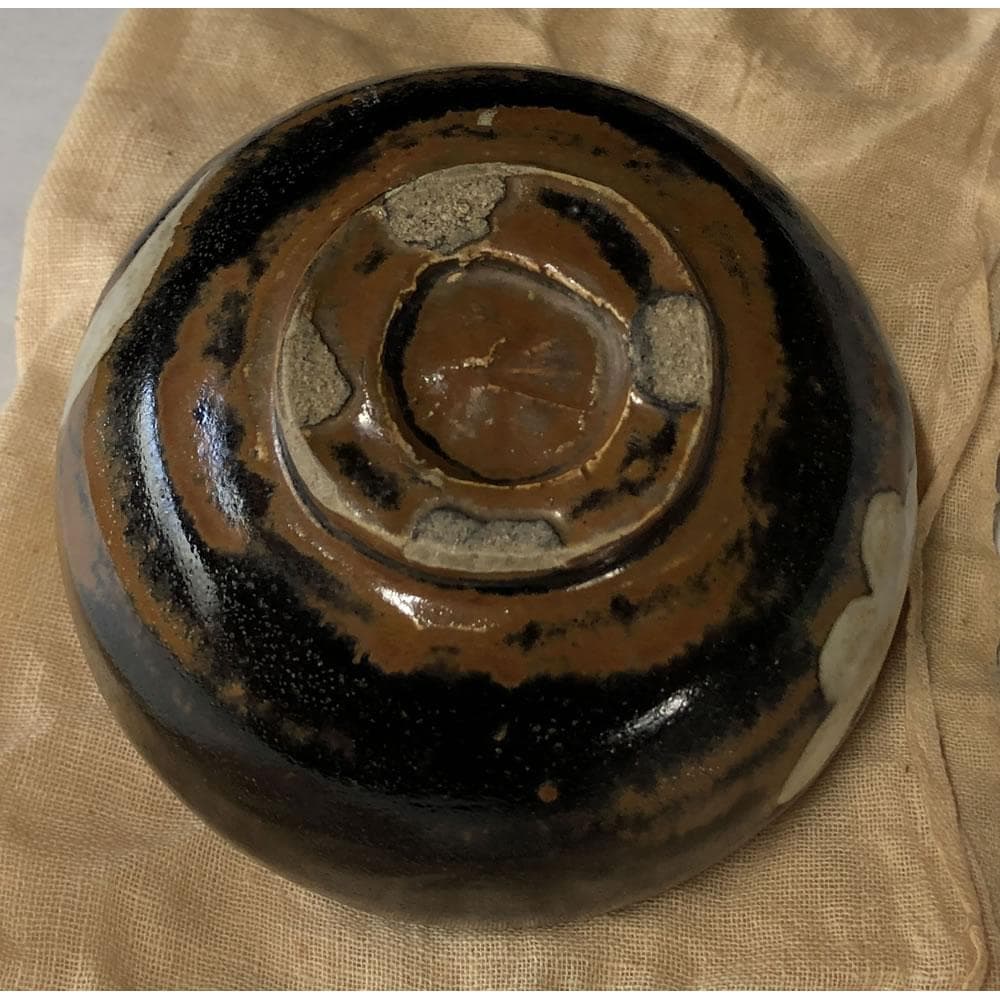 e2932 古瀬戸 雪月花 抹茶碗 合わせ箱 瀬戸茶碗 茶道具