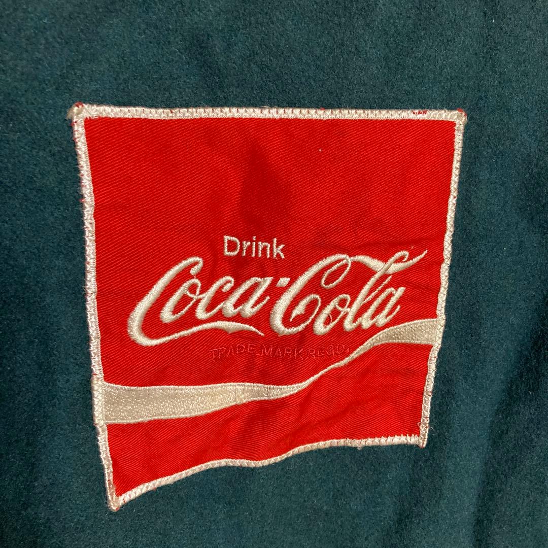 coca-cola コカコーラ 当時物 作業服ワークジャケット両面刺繍ワッペン