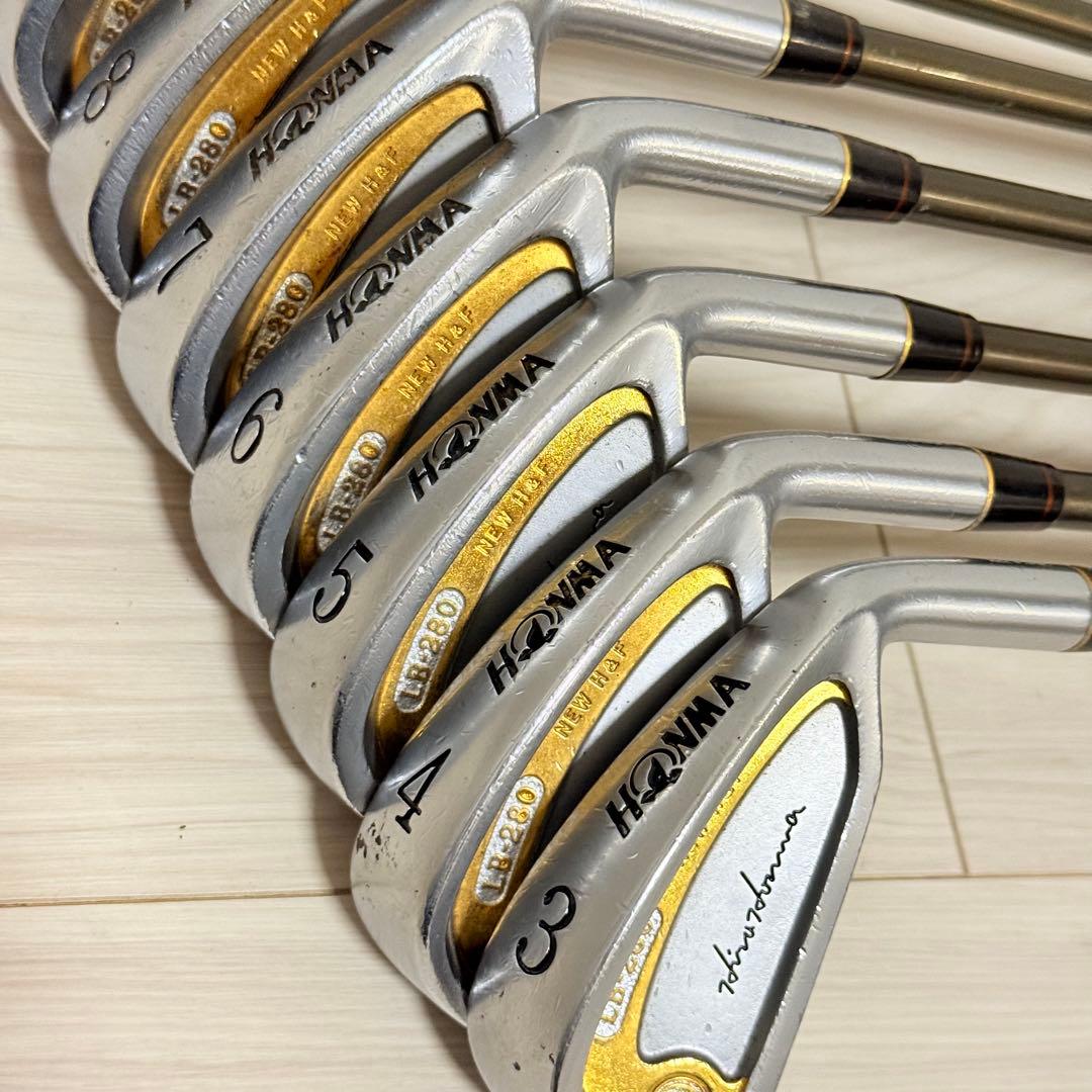 HONMA LB-280 NEW H&F ゴールドライン アイアンセット　10本