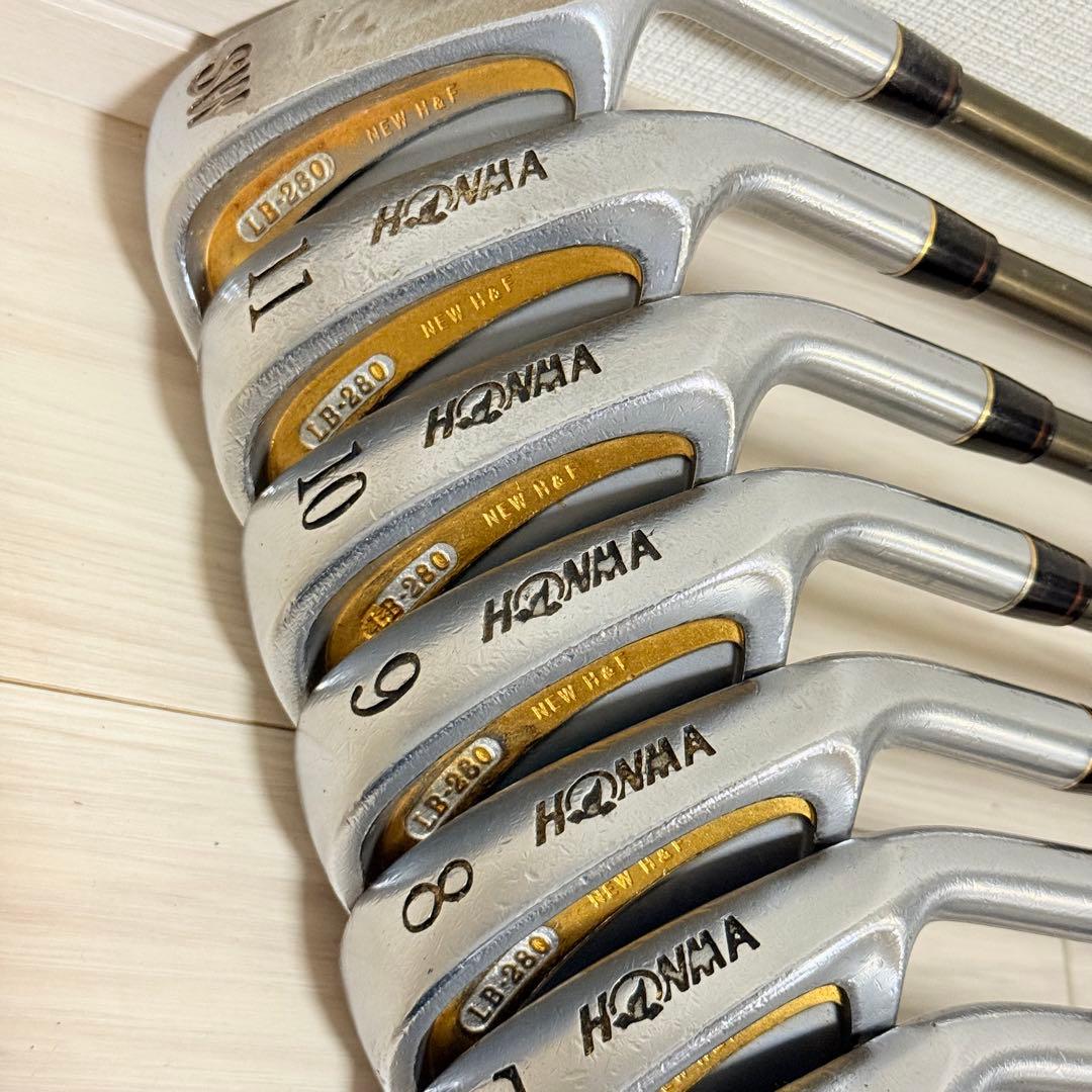 HONMA LB-280 NEW H&F ゴールドライン アイアンセット　10本