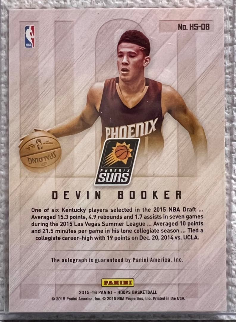 その他 Devin Booker RC auto panini hoops