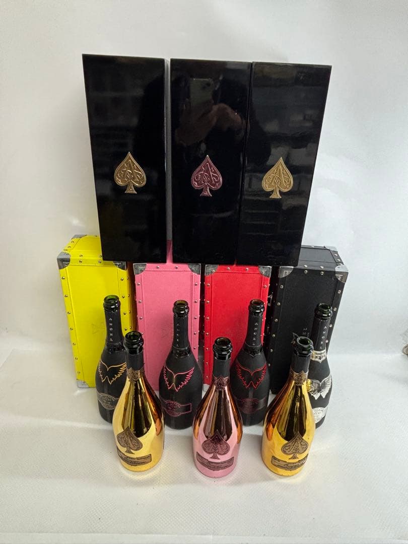 Armand de Brignac ANGELシャンパン 空瓶　化粧箱6セット