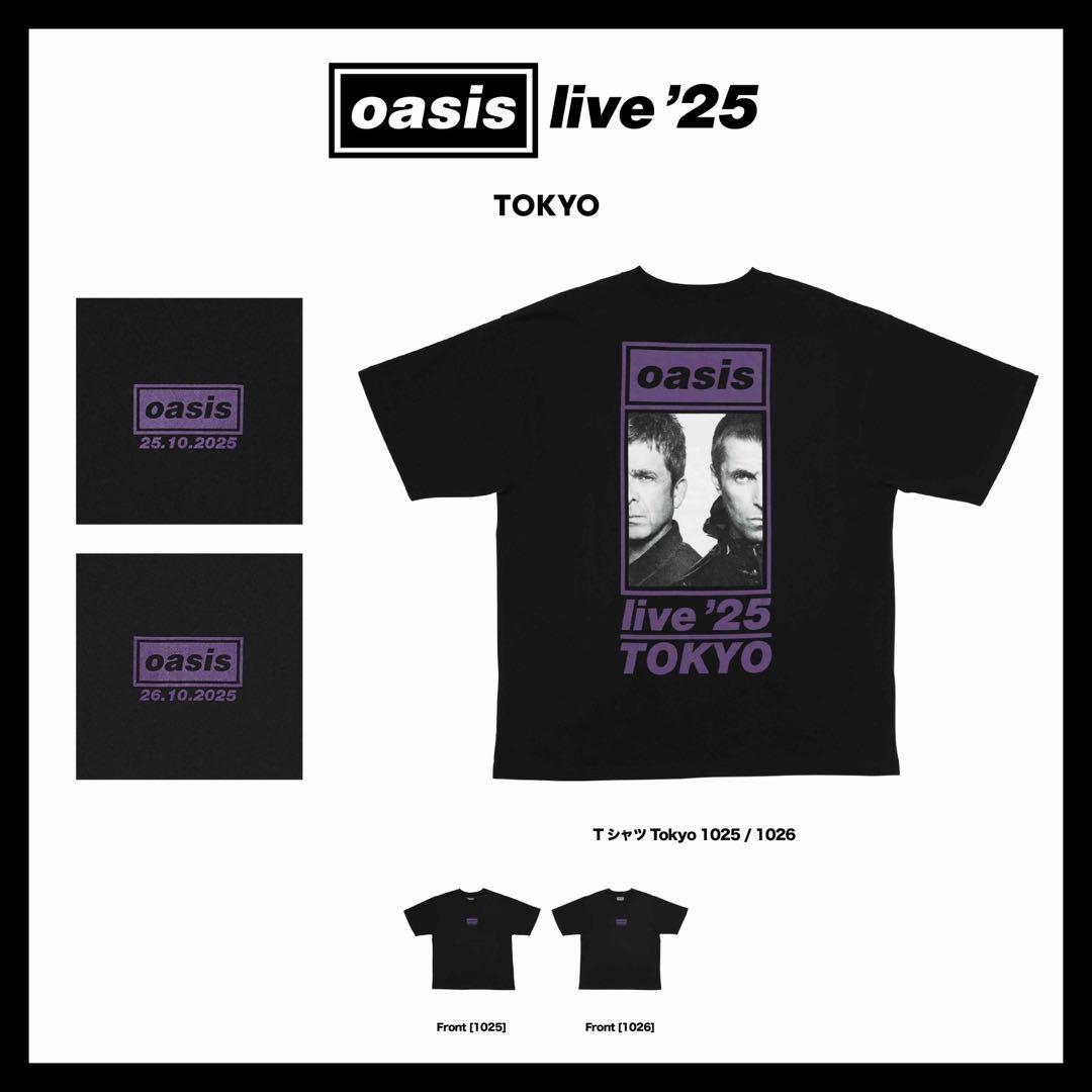 oasis live '25 TOKYO Tシャツ （10.25日付入り）L