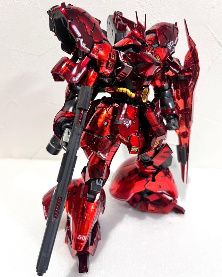 RG 1/144 サザビー メカニカルコアメッキ 完成品　水転写デカール付き