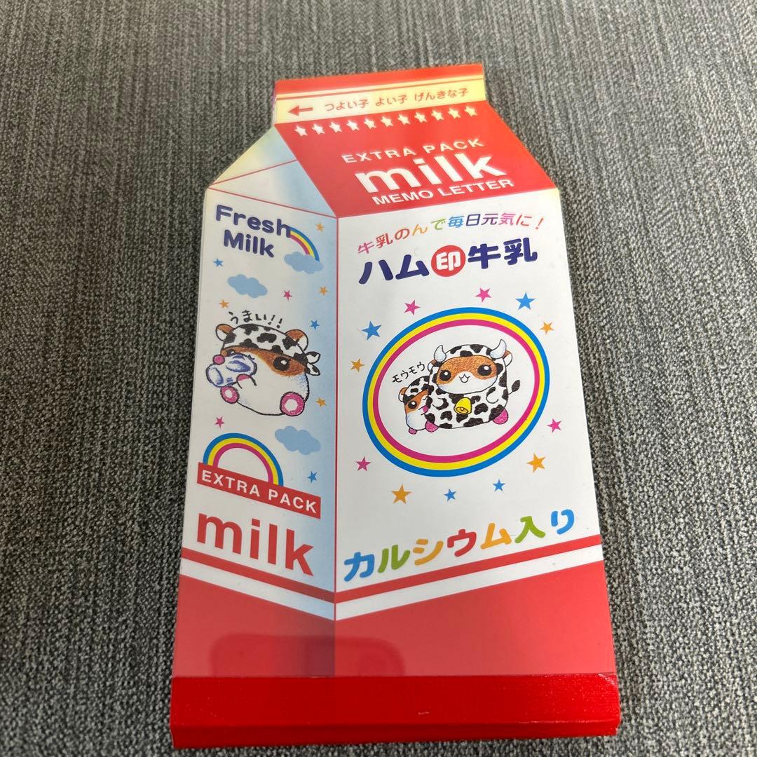 平成レトロ　メモ帳　ハム印牛乳KAMIO JAPAN カミオジャパン
