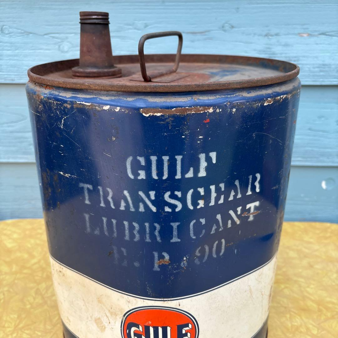 USA VINTAGE GULFガルフ 5ガロン缶 1950s