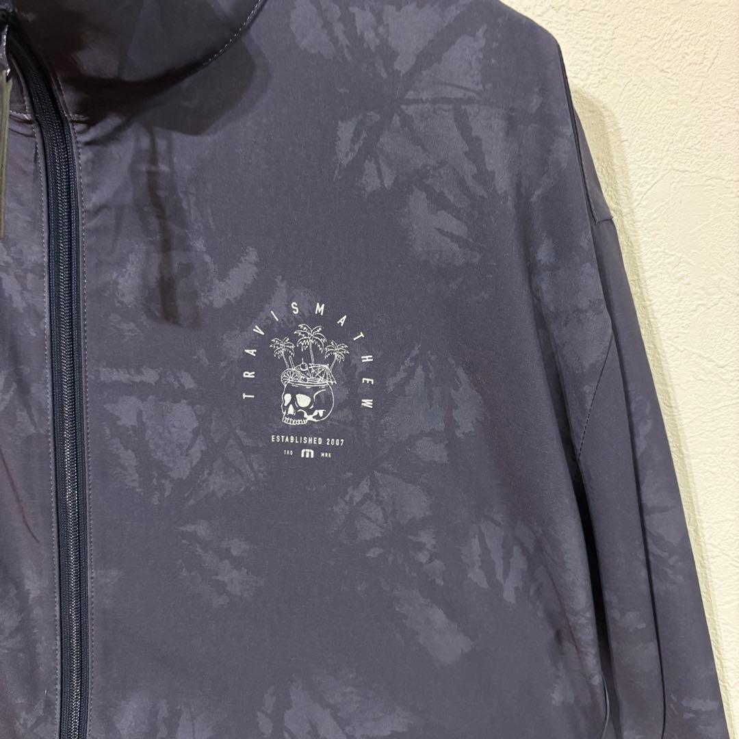 【TravisMathew】新品軽量ポケッタブルジャケット　スカル　メンズ２ＸＬ