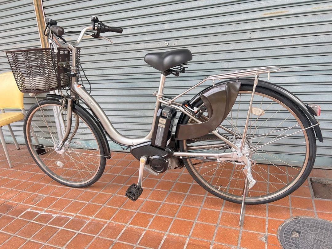 大阪市内配達無料ヤマハ電動アシスト自転車バッテリー8.9Ah シルバー