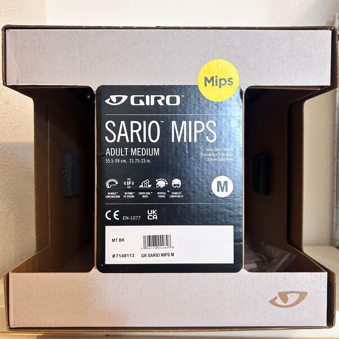 【美品】GIRO SARIO MIPS スキー・スノーボードヘルメット Mサイズ