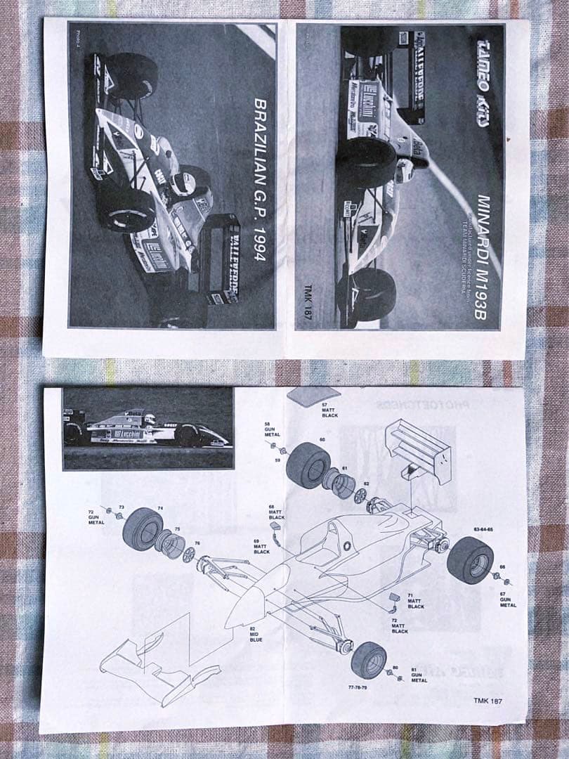 当時モノ タメオ 1/43 ミナルディ M193B・フォード Tameo