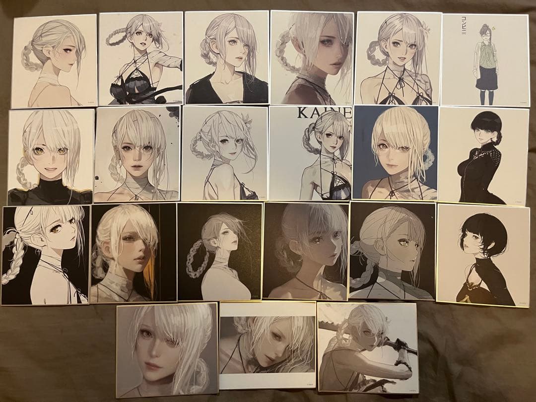 NieR 消セナイ記録 ミニ色紙 色紙 カイネ 全21種 コンプリート