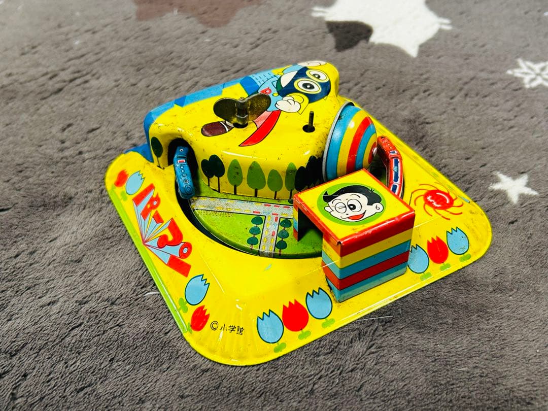 昭*和様 レア/レトロ　ヨネザワ　パーマン　電車まわり　おもちゃ 手動巻き式