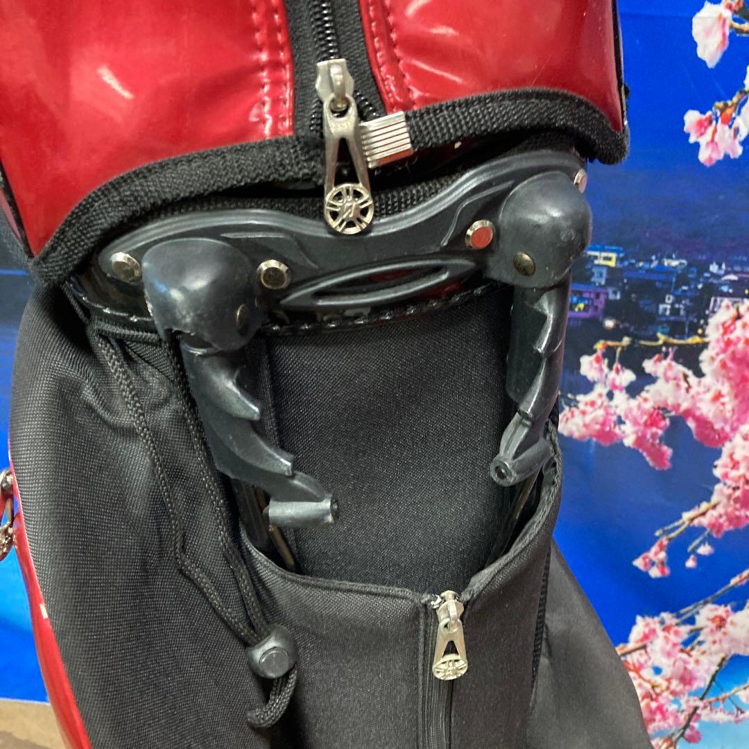 寶BU-1089 BRIDGESTONE スタンド式 キャディバッグ レッド