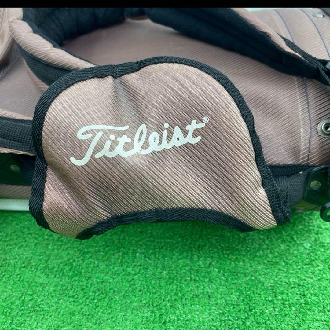 Titleist タイトリスト　ブラウン スタンドバッグ　茶　キャディバック