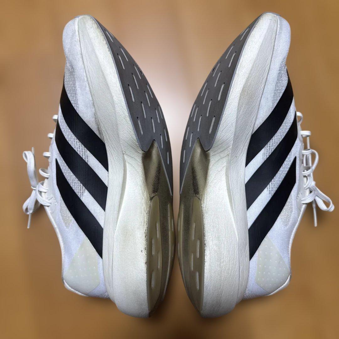 adidas Adizero EVO SL ホワイト/ブラック 27.5cm