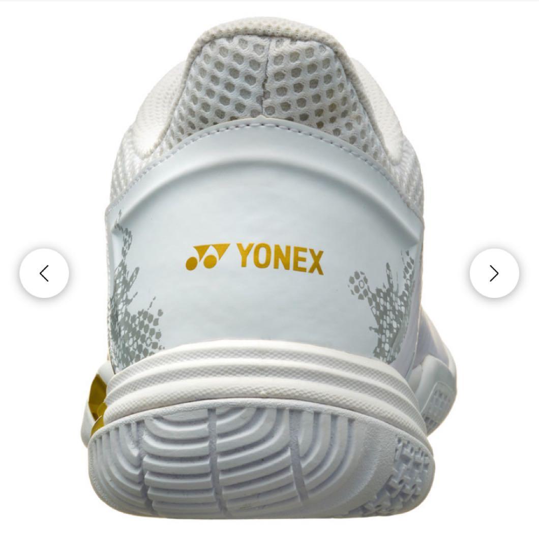 YONEX バドミントンシューズ ホワイト/イエロー