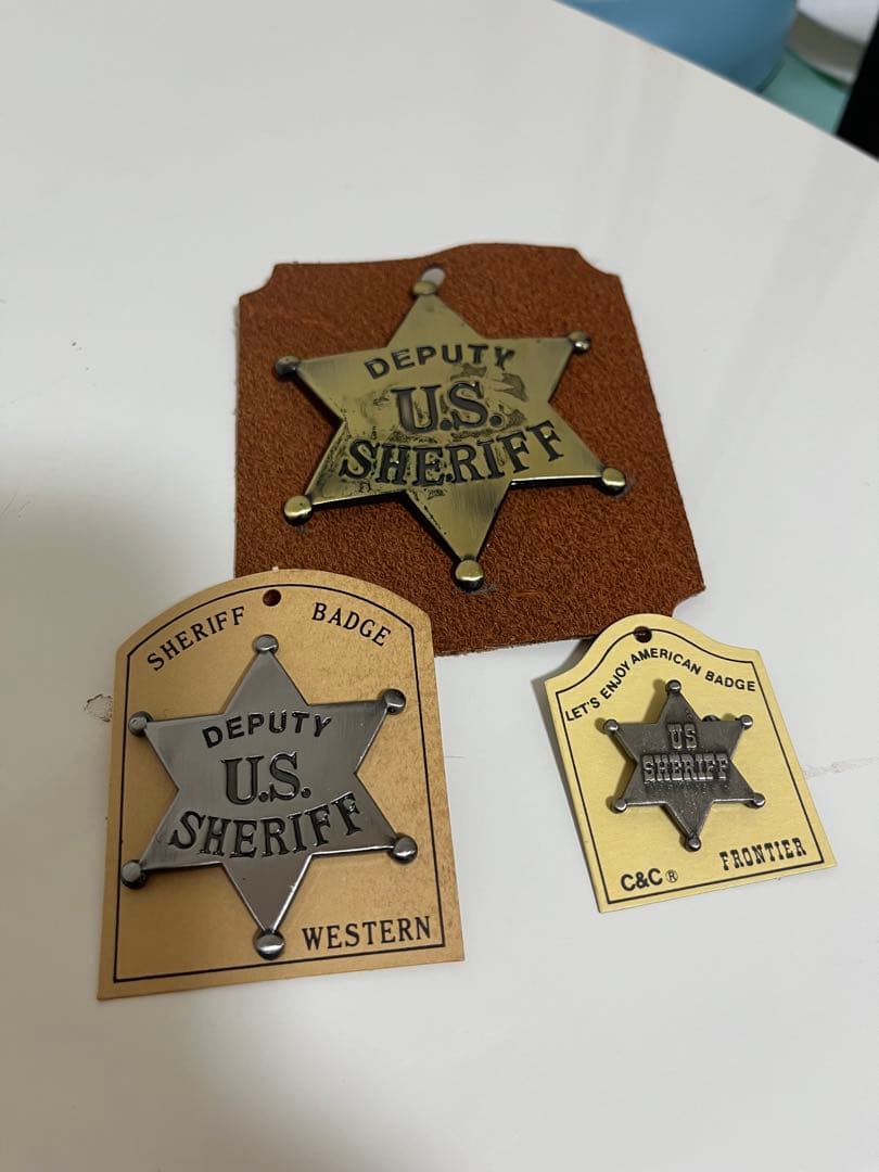 【激レア】ディズニー DEPUTY U.S. SHERIFF 保安官バッジ 3点
