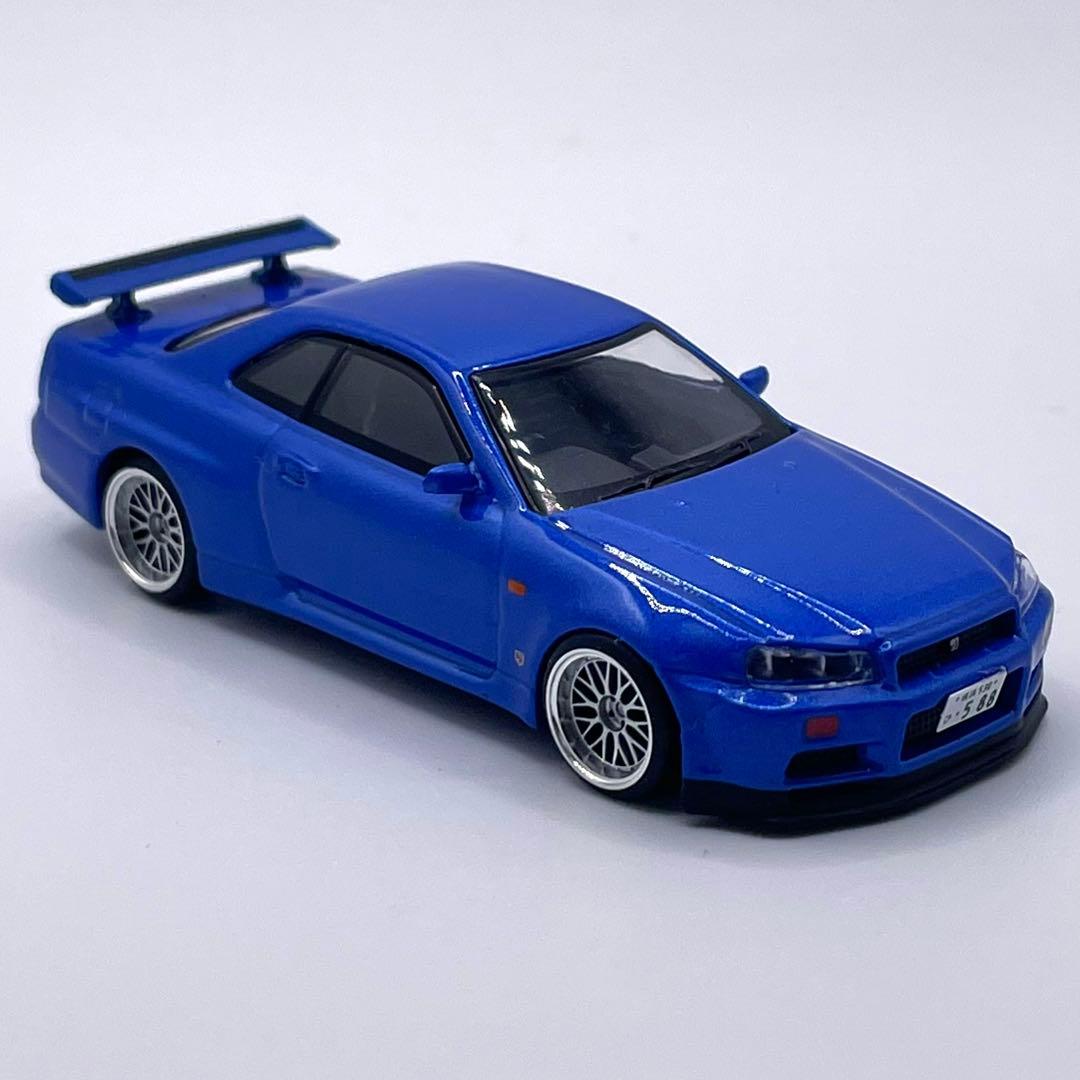 1/64 MINIGT 日産 R34 GT-R カスタム品 BBS