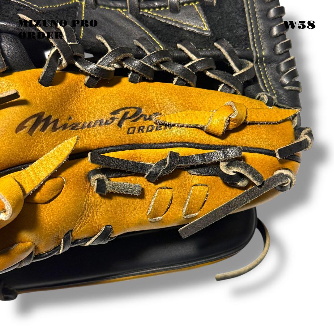 希少品！ MIZUNO PRO ミズノ プロ オーダー グローブ グラブ 黒 金