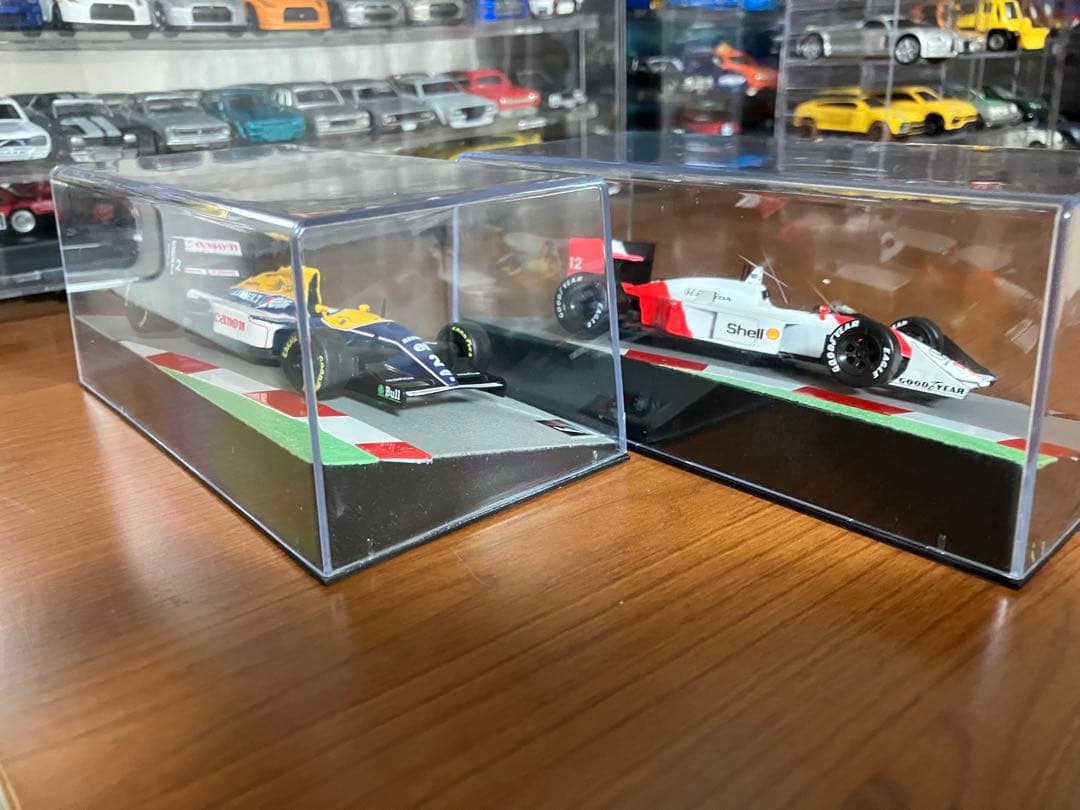 F1 2点セット　アイルトンセナ　アランプロスト 1/43 約10cm
