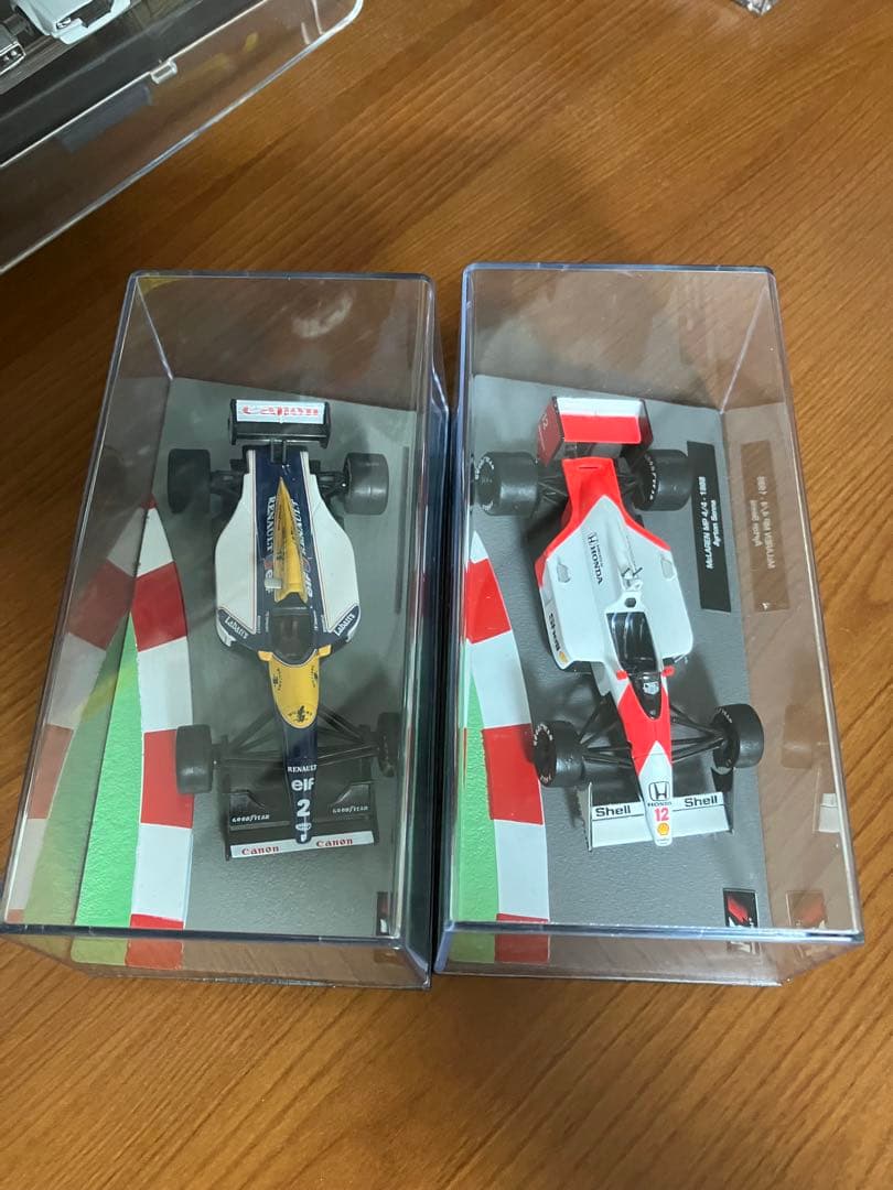 F1 2点セット　アイルトンセナ　アランプロスト 1/43 約10cm