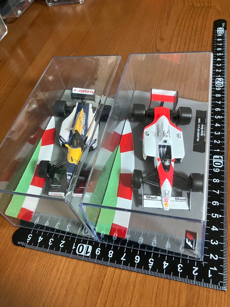 F1 2点セット　アイルトンセナ　アランプロスト 1/43 約10cm