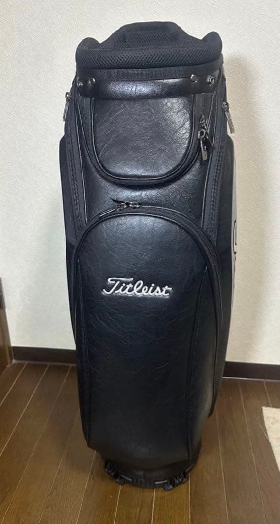 ✨️美品 Titleist ブラック キャディバッグ 9.5型 3点式ショルダー