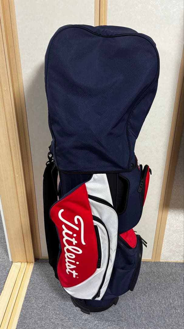 Titleist キャディバッグ ネイビー/レッド