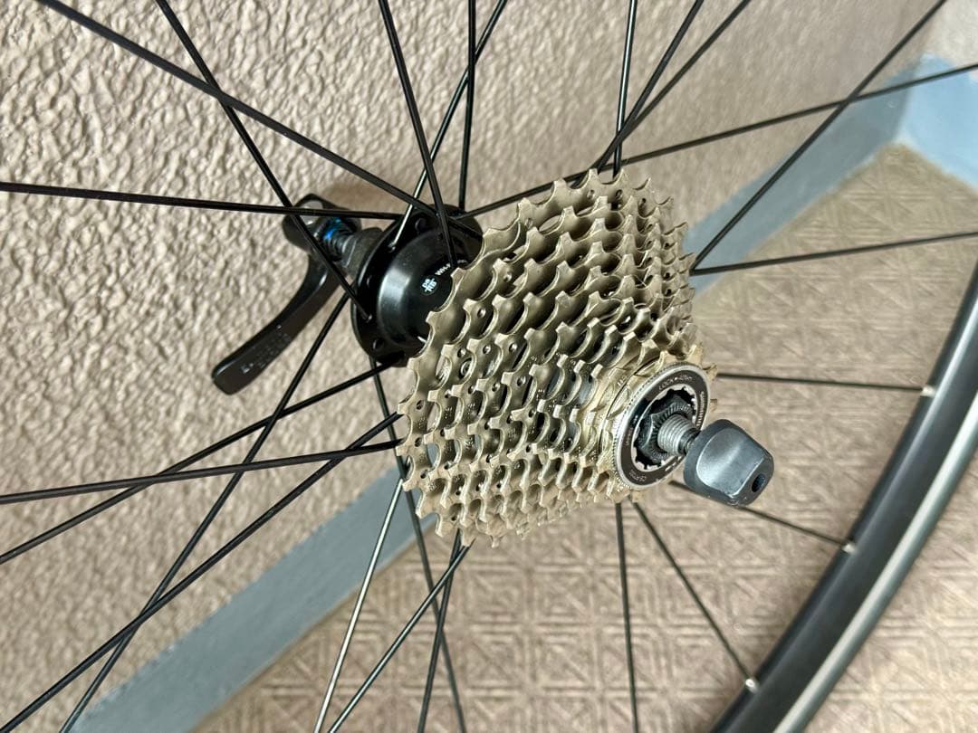 shimano RS100 ホイール前後セット リムブレーキ スプロケット付き