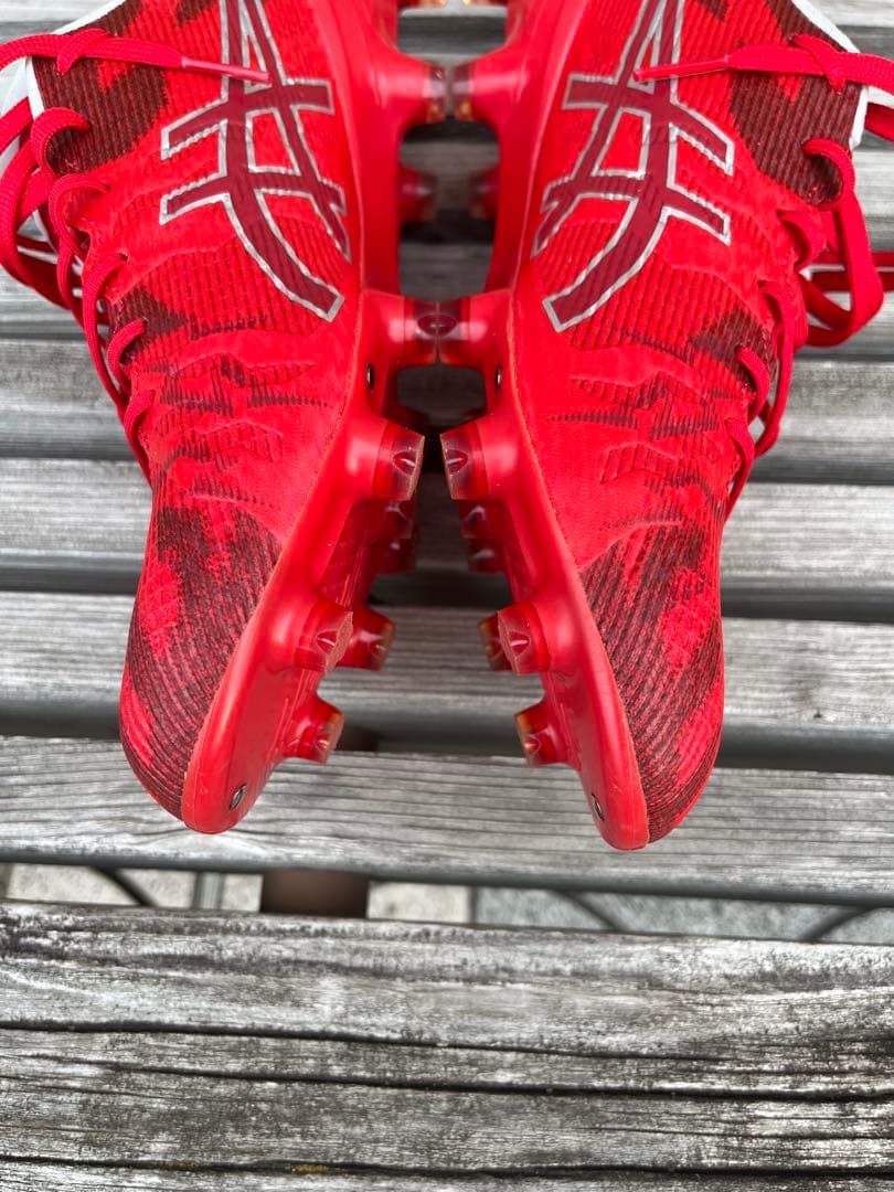 ASICS DS LIGHT アクロス　サッカーシューズ スパイク レッド