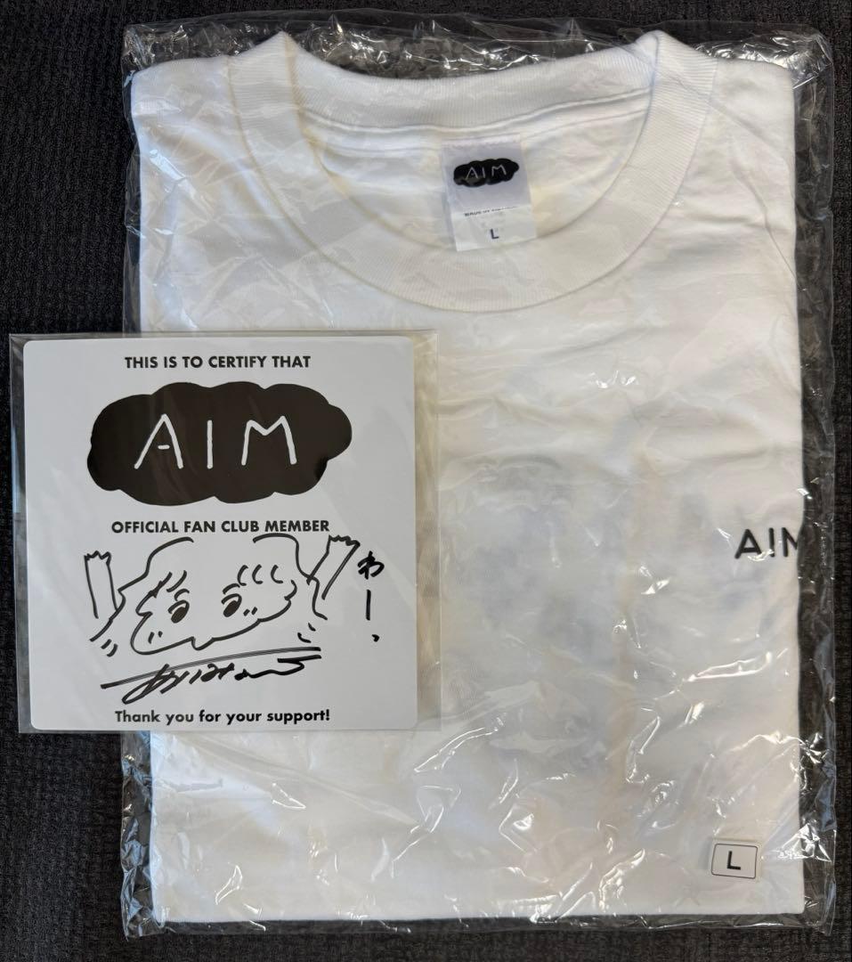 あいみょん 直筆サイン ミニ色紙 Tシャツ ファンクラブ限定 AIM