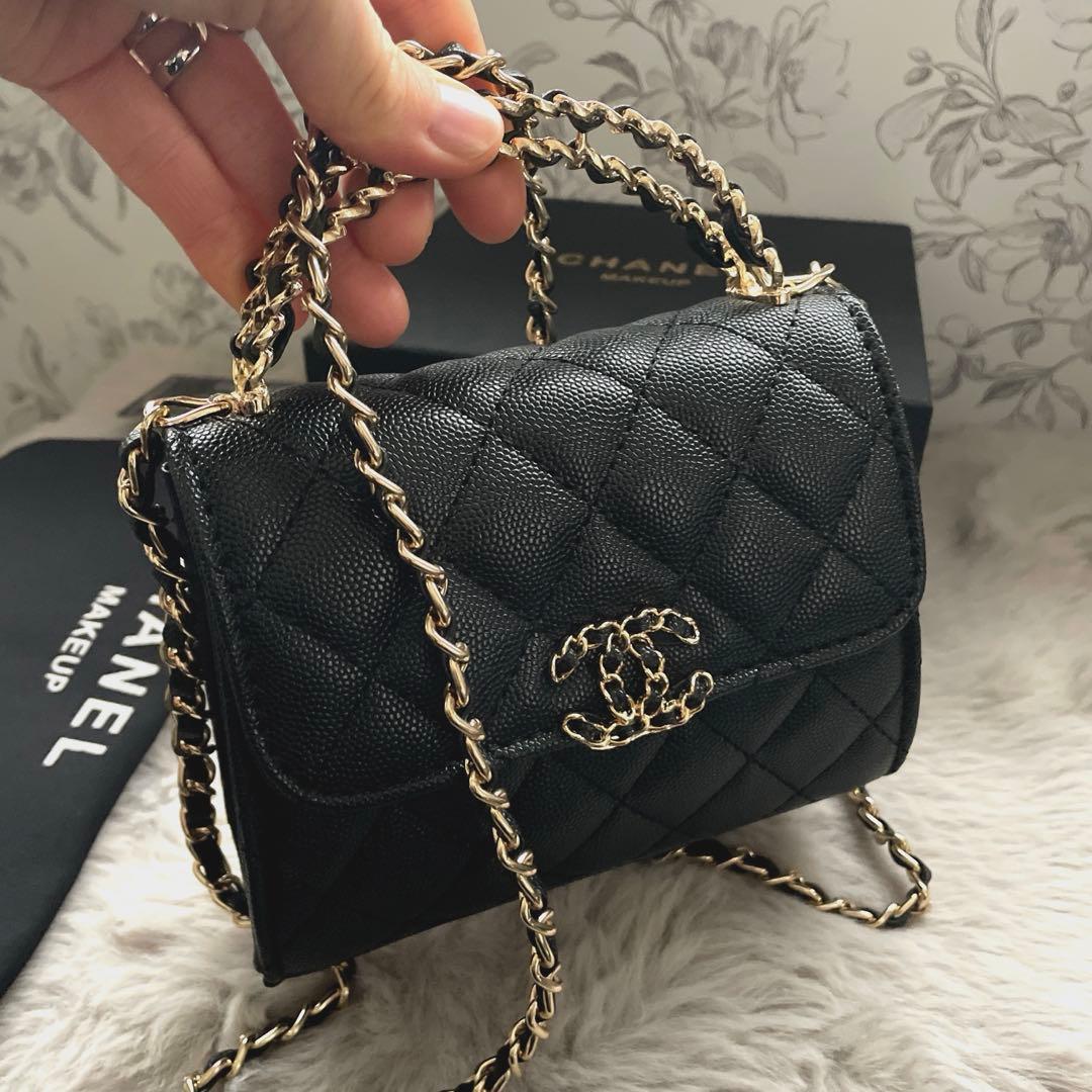 CHANEL チェーン　ショルダーバッグ ウォレットブラック ノベルティ