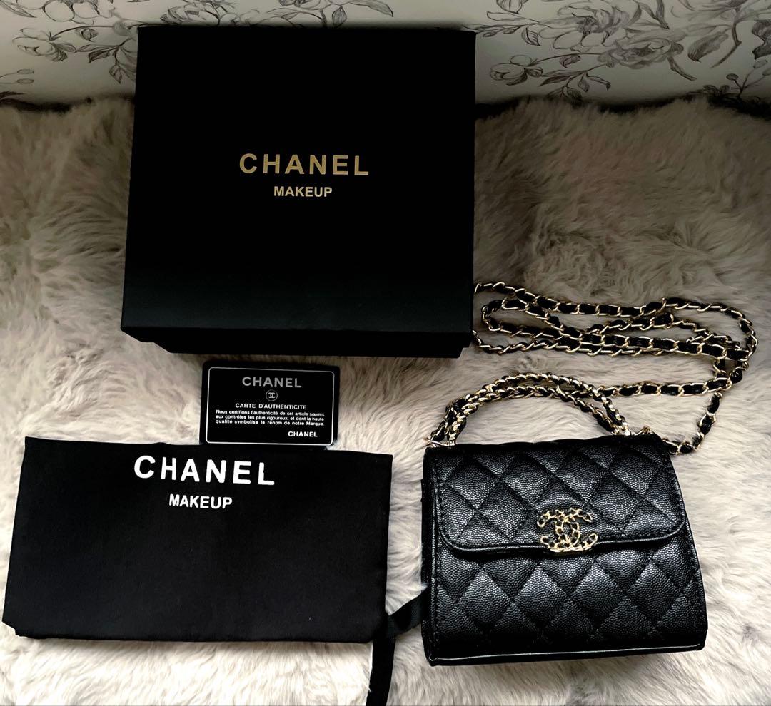 CHANEL チェーン　ショルダーバッグ ウォレットブラック ノベルティ