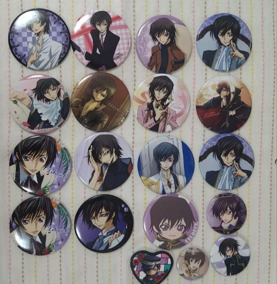 Code Geass 19-piece badge set 缶バッジ19個セット