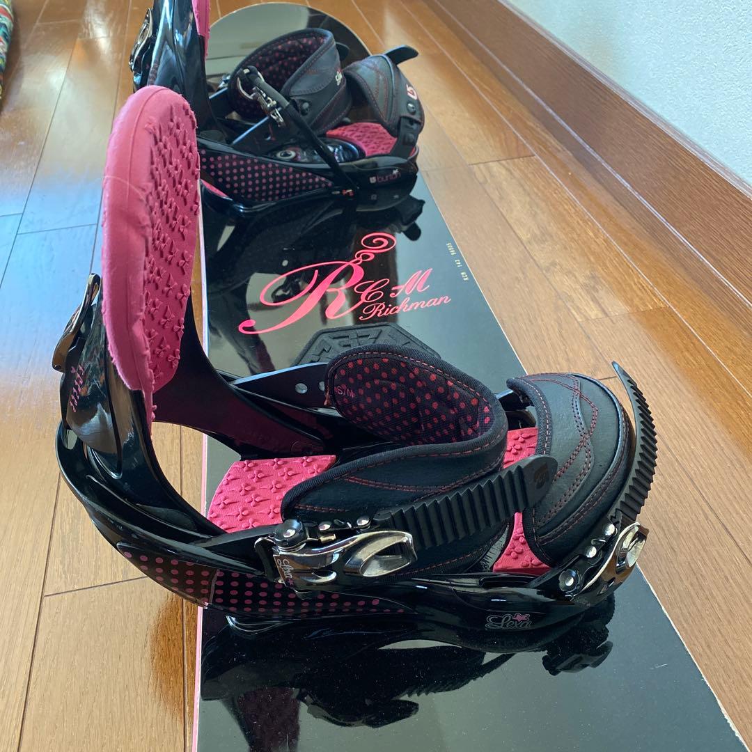 Burtonレディース用スノーボード３点セット