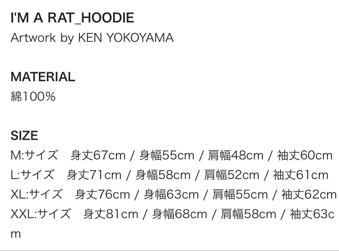 新品未開封Hi-STANDARD I'M A RAT_HOODIE サイズXL