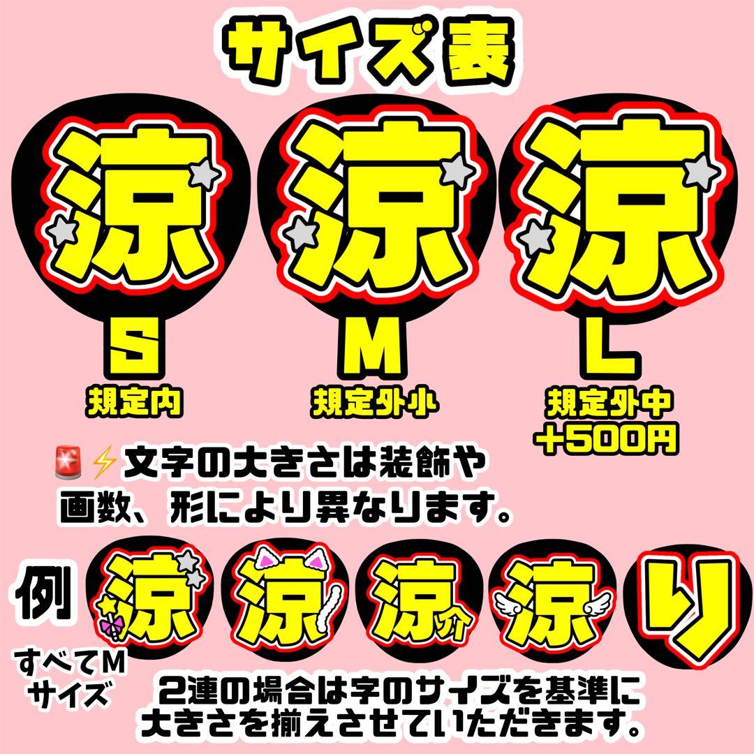 mii様 うちわ文字 文字パネル