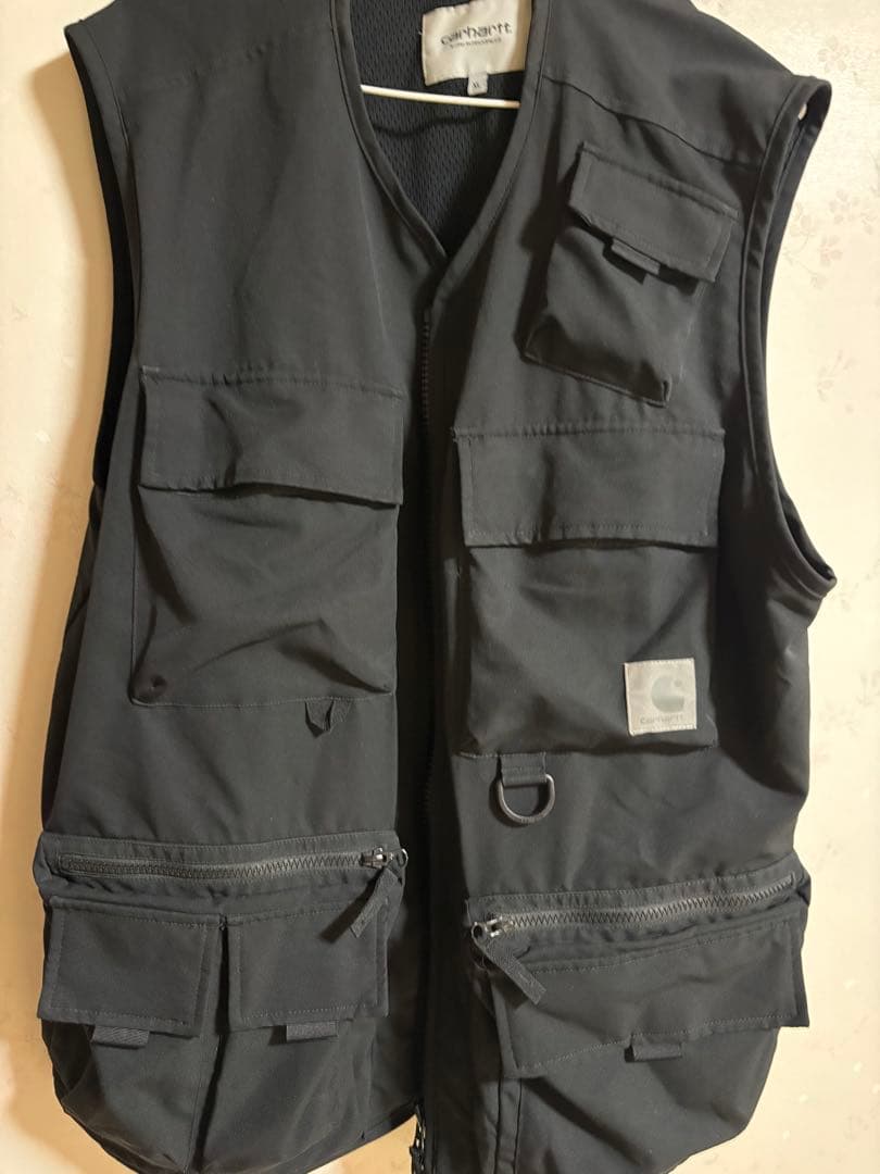 carhartt ブラックフィッシングベスト XL