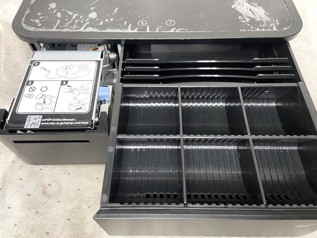 ■スター精密　サーマルプリンター付きドロアー　ｍPOP■リーダー付　エアレジ対応