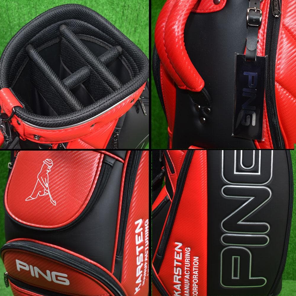 PING GOLF/ピン ゴルフ キャディバッグ９型【赤/黒】新品！