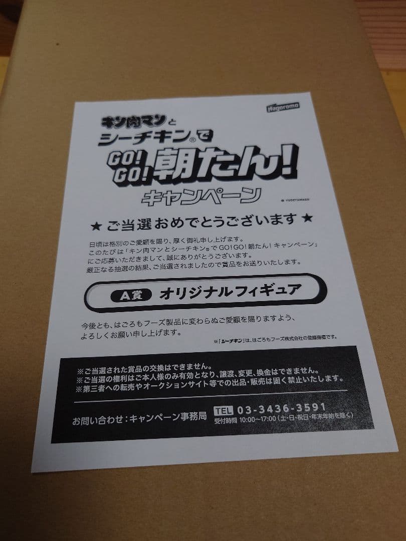 １００体限定懸賞当選品キン肉マンソルジャー　はごろもフーズ　未開封　キャンペーン
