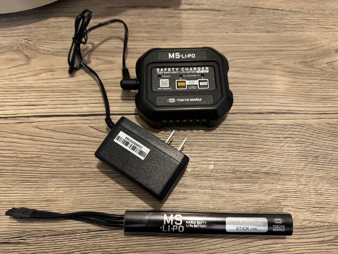 東京マルイ MS-LiPo 7.4V 800mAh&セーフティチャージャーセット