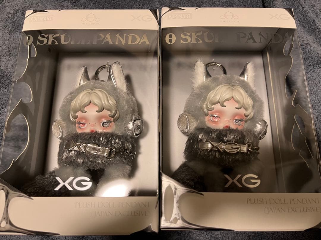 【日本限定】SKULLPANDA × XG ぬいぐるみペンダント2体