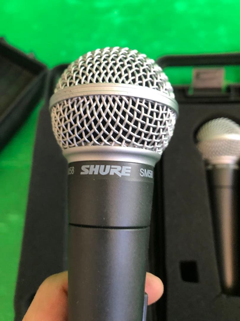 SHURE SM58 ダイナミックマイク 2本セット 動作未確認