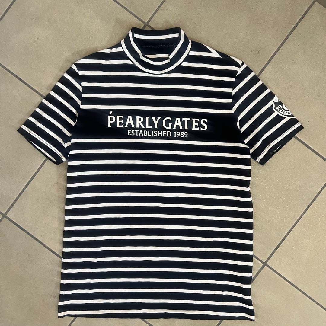 Pearly gates パーリーゲイツ　セットアップ　ボーダー　メンズ　ロゴ