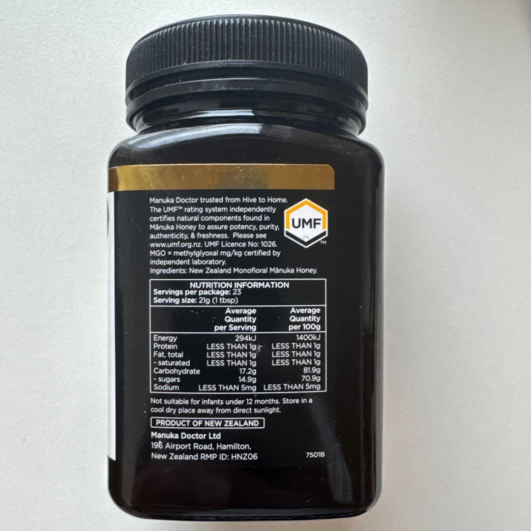 MANUKA DOCTOR マヌカハニー UMF6+ 500g 6個セット