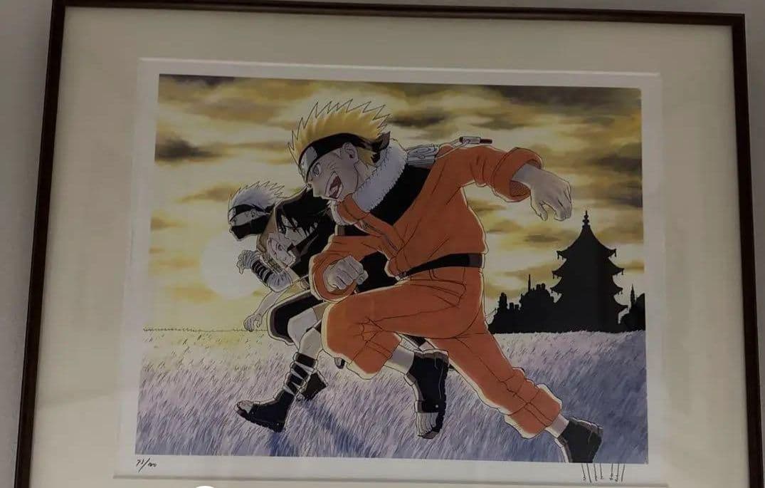 ジャンプフェスタ 2002 NARUTO 複製原画 直筆サイン 岸本斉史サイン